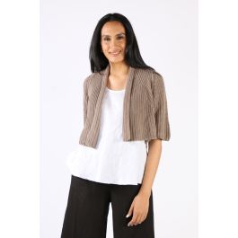 Reads Online Blueberry Fishermans Knit Cardigan In Fango