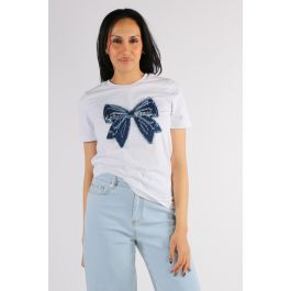 Reads Online Coop Tee Lightful Simply Bowtiful Tee In Denim